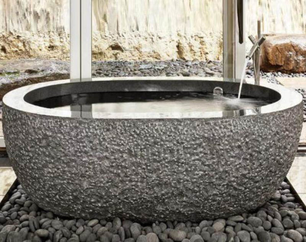 Bathroom | Northern Solid Black Basalt Bathtub