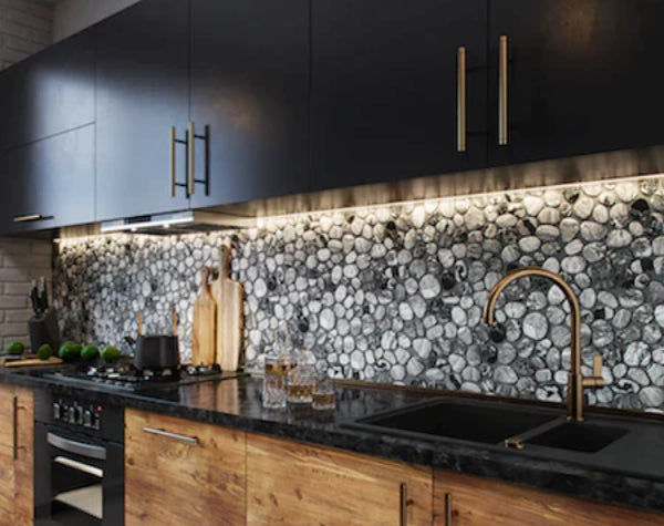 Kitchen | Nebula Marble Spindrift Mosaic