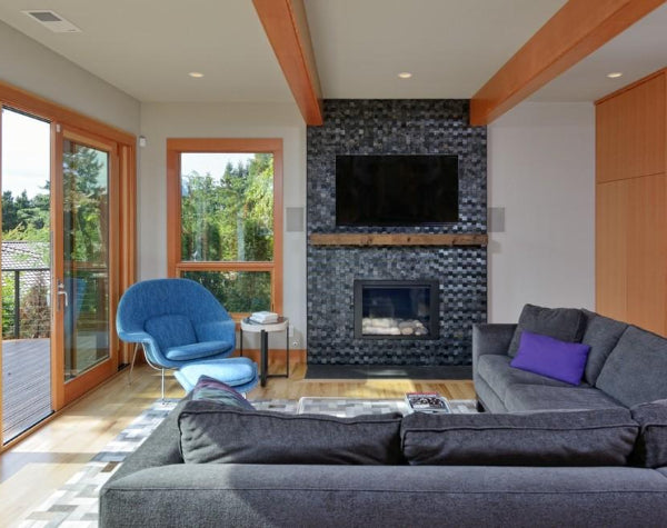 Living Room | Silver Quartzite New Wave Cladding