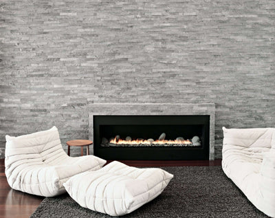 Fireplace | Silver Quartzite Rustic Cladding