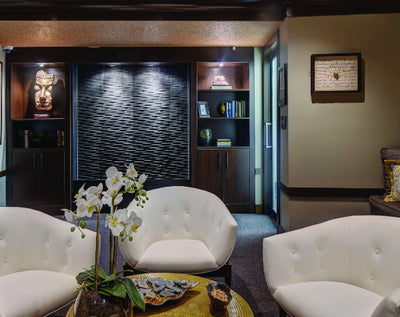 Wall | Sutra Black Slate Crescent Mini Interlock Cladding