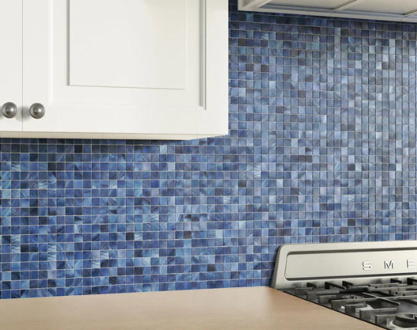 Kitchen | Indigo Lava Glass 1x1 Straight Set