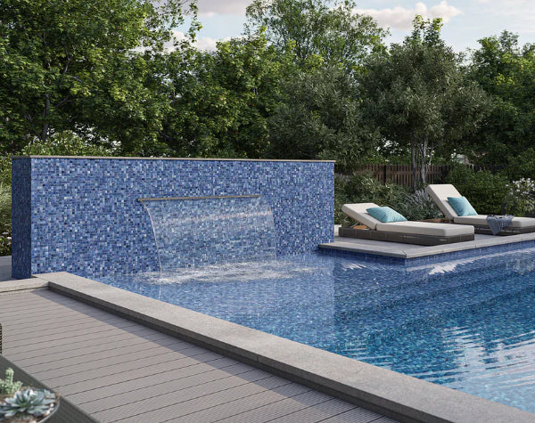 Pool | Indigo Lava Glass 1x1 Straight Set