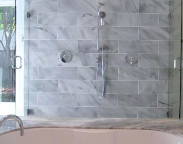 Bathroom | Rice White Marble Tile