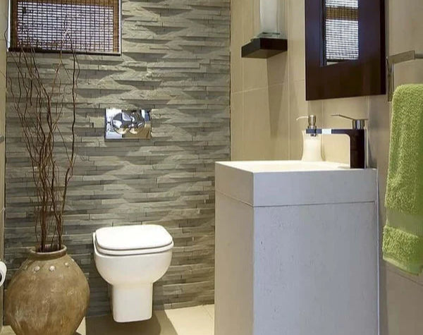 Bathroom | Sandstone Grey Rustic Cladding