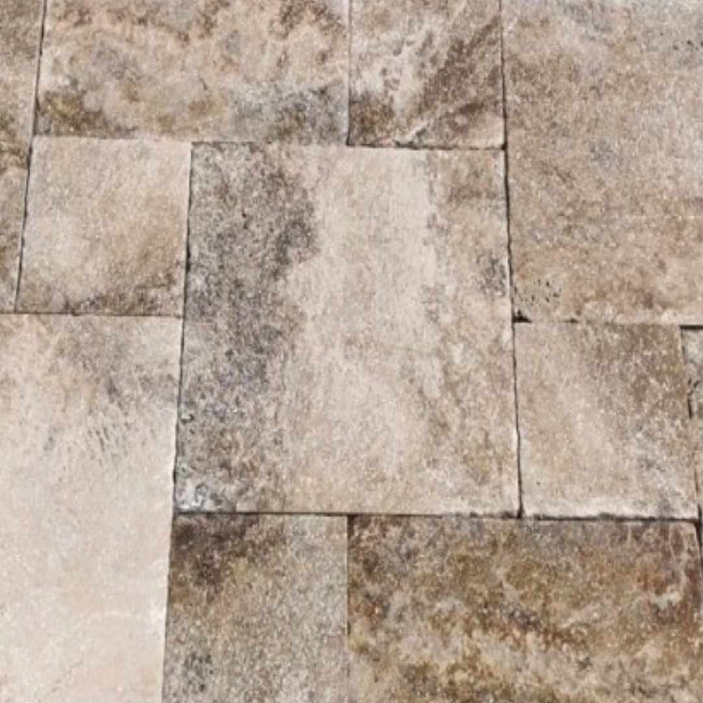 ALBERTINO BEIGE Brushed-Unfilled Tumbled Edge Paver - Hawaii