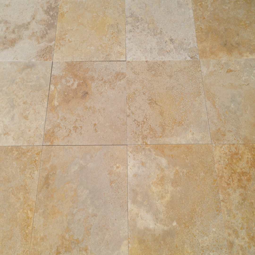 ANDES GOLD Travertine Honed-Filled Tile - Hawaii Stone