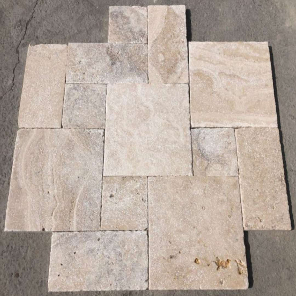LILAC IVORY BUF Tumbled Edge Paver - Hawaii Stone