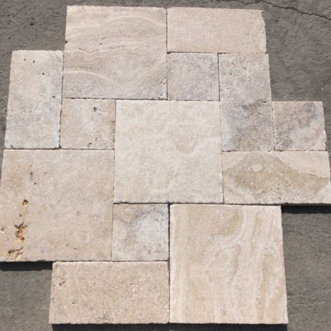 LILAC IVORY BUF Tumbled Edge Paver - Hawaii Stone