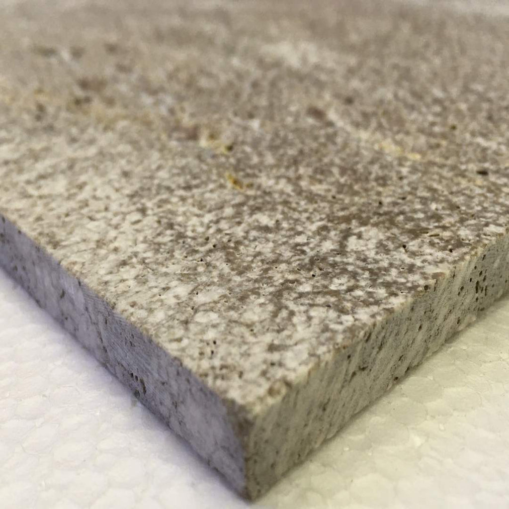 MADEIRA Travertine Bush-Hammered Brushed-Unfilled Tile