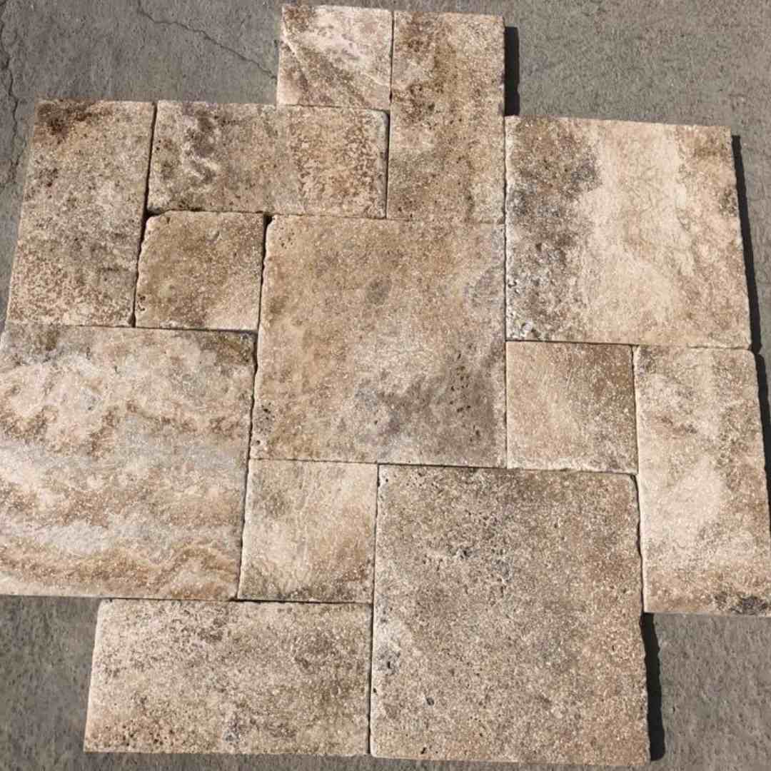 NATIONAL Brushed-Unfilled Tumbled Edge Paver - Hawaii Stone