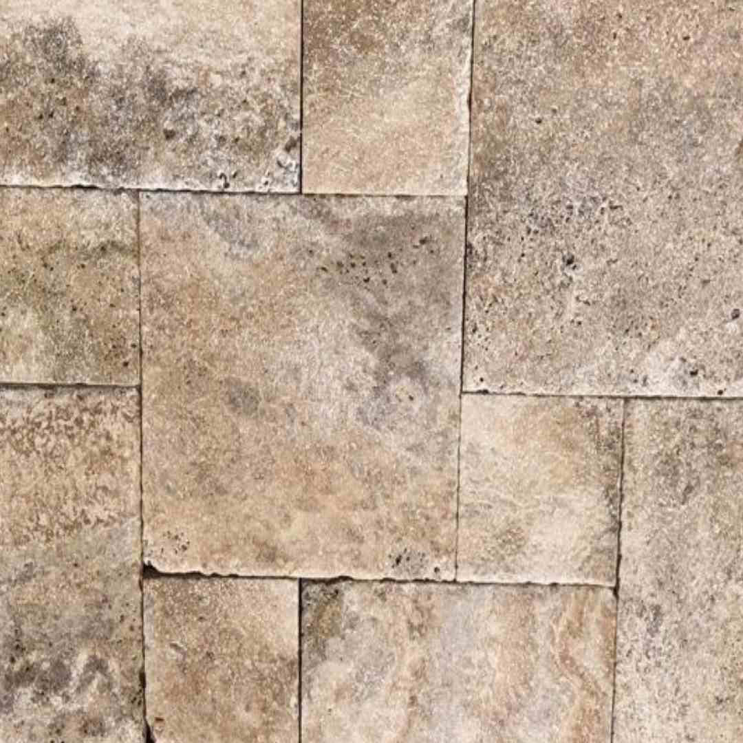 NATIONAL Brushed-Unfilled Tumbled Edge Paver - Hawaii Stone