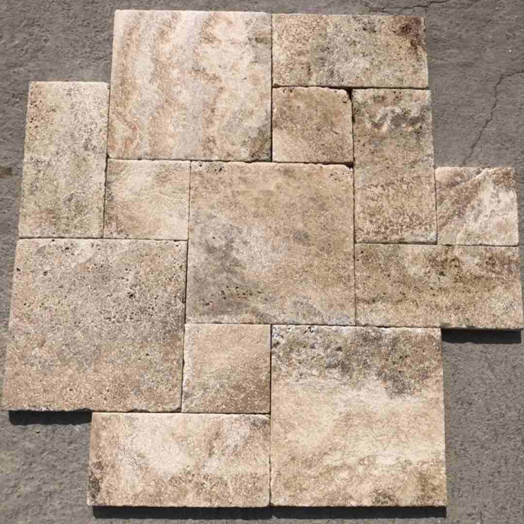 NATIONAL Brushed-Unfilled Tumbled Edge Paver - Hawaii Stone