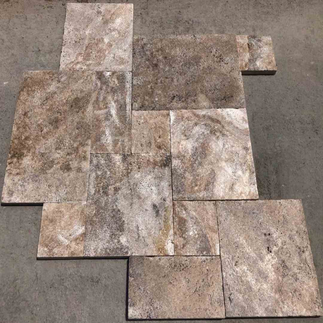 NATIONAL Brushed-Unfilled Tumbled Edge Paver - Hawaii Stone