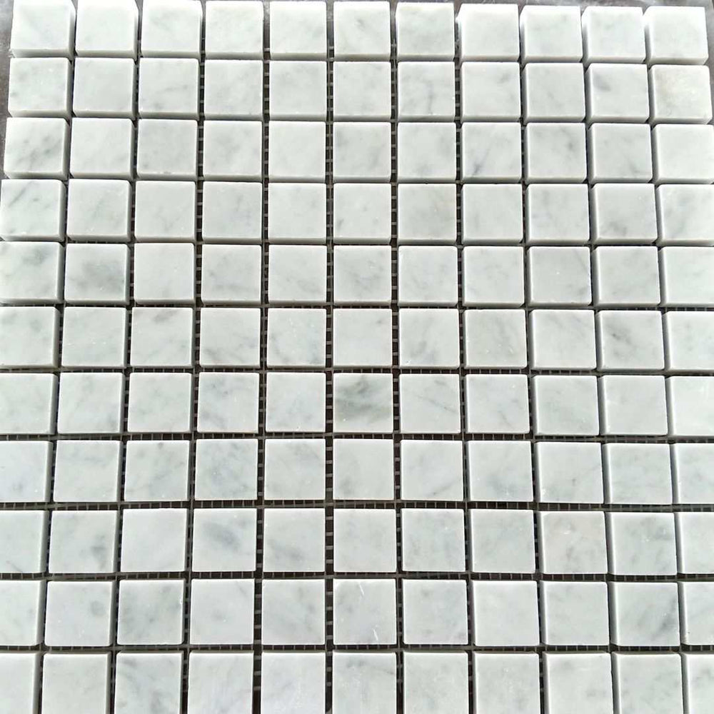 BIANCO CARRARA, SQUARES 1x1 Mosaic - Hawaii Stone