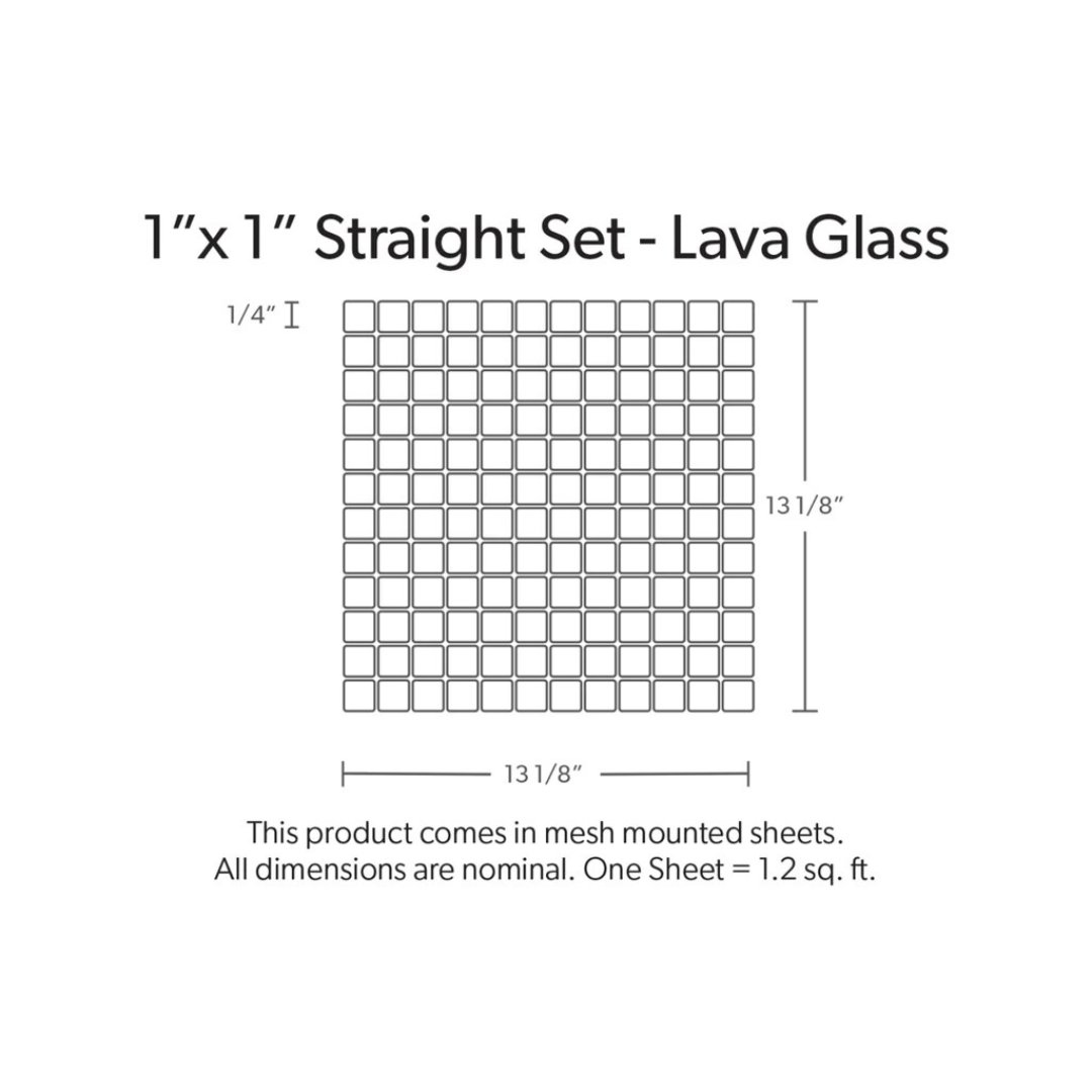 SOLID ASH, LAVA 1x1 STRAIGHT SET - Hawaii Stone