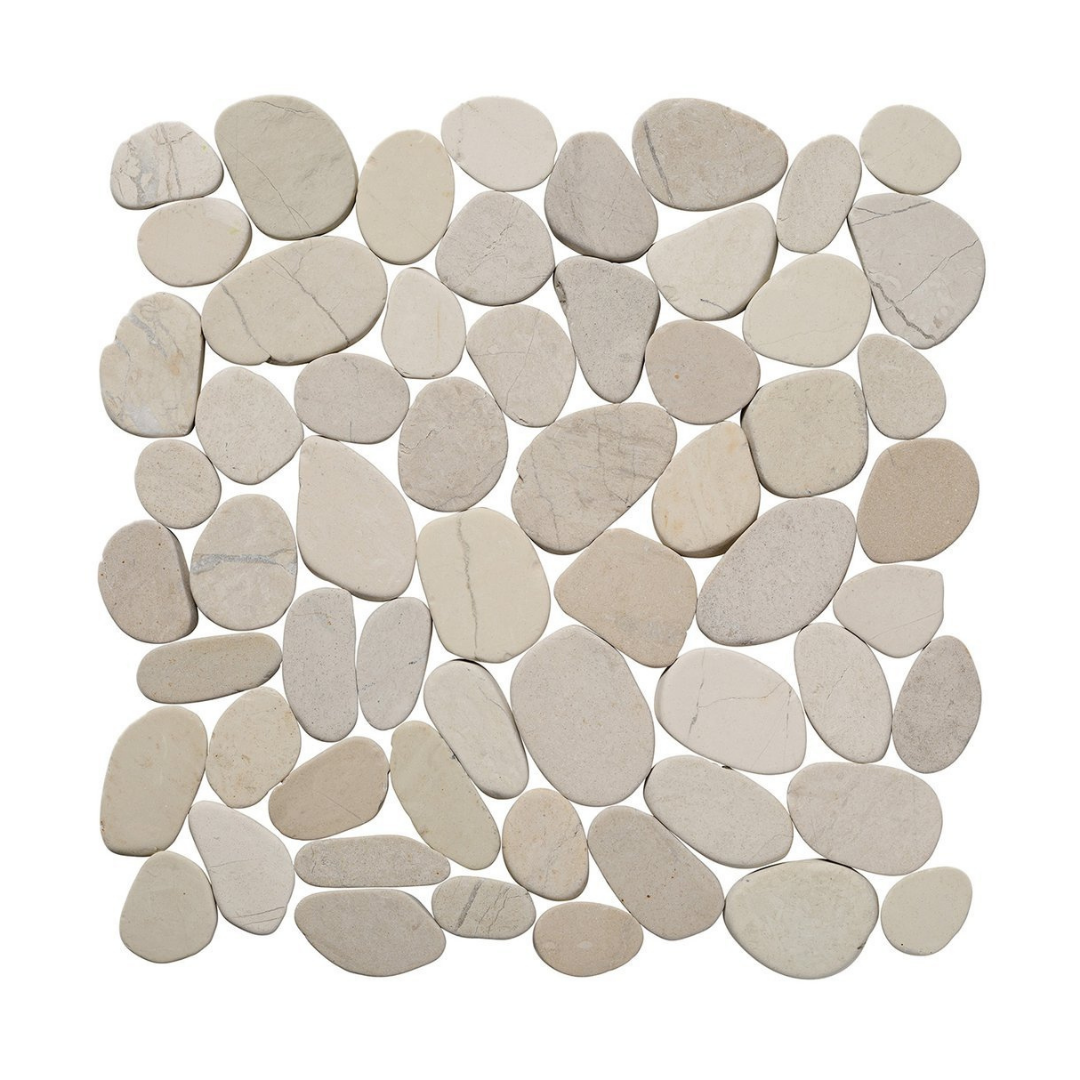 ANTIQUE TIMOR WHITE, LEVEL PEBBLE- Hawaii Stone