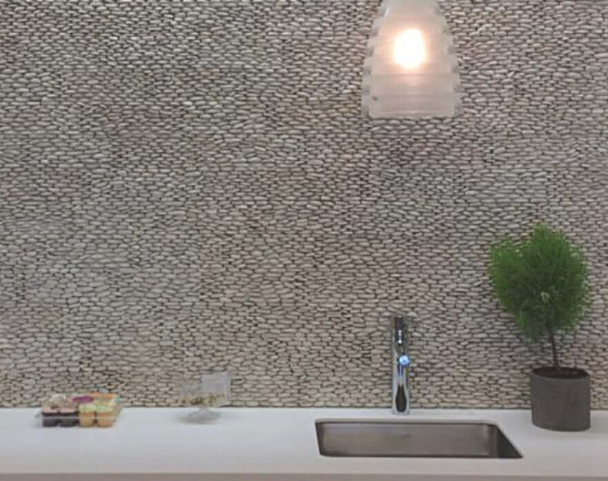 ANTIQUE TIMOR WHITE, STACKED PEBBLE - Hawaii Stone