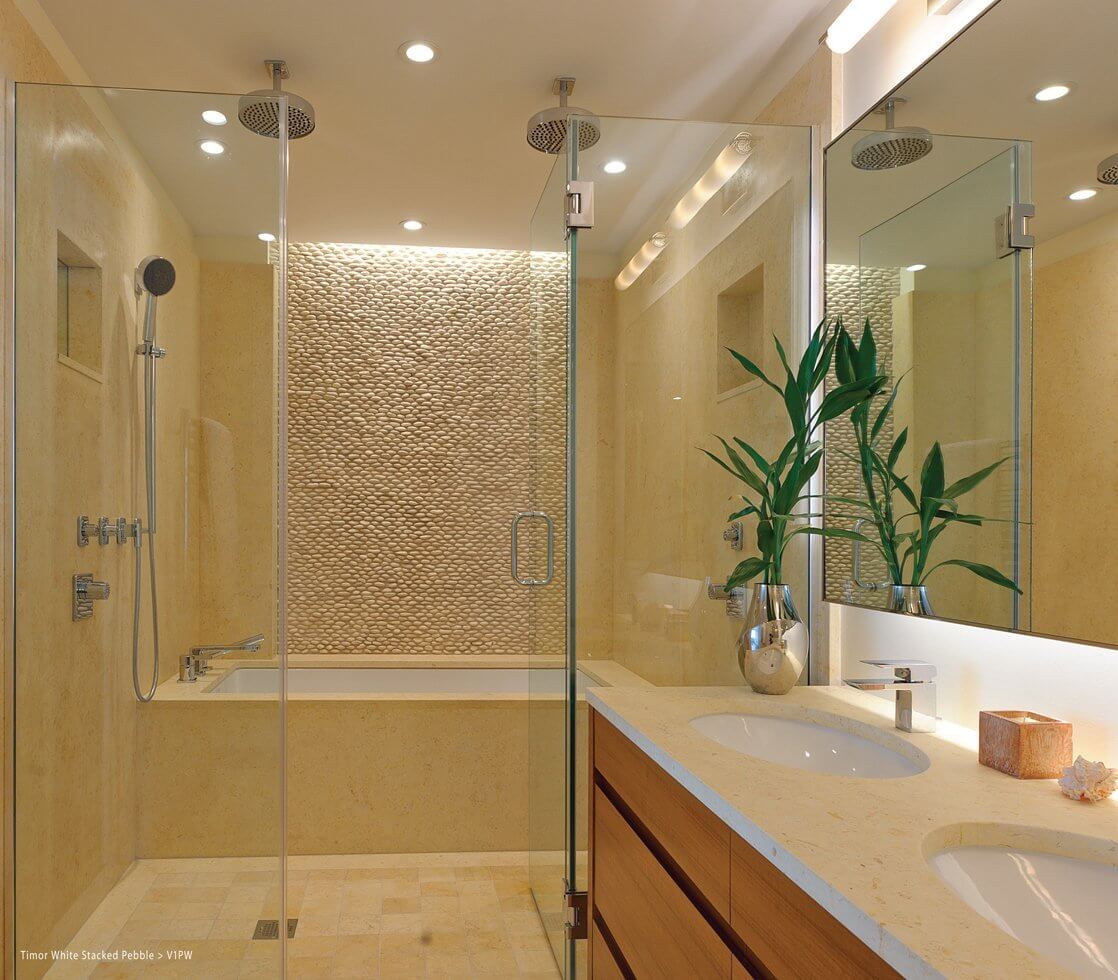 ANTIQUE TIMOR WHITE, STACKED PEBBLE - Hawaii Stone