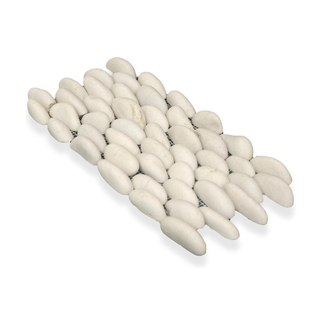 ANTIQUE TIMOR WHITE, STACKED PEBBLE - Hawaii Stone