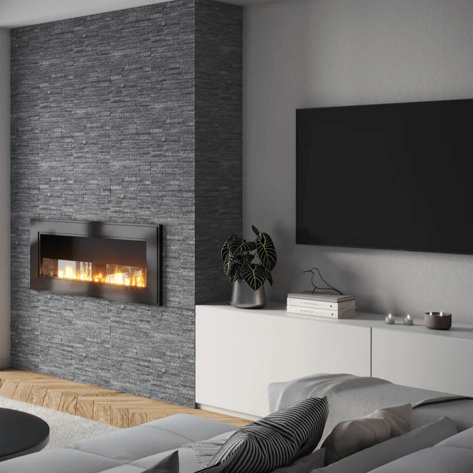 CHARCOAL GLINT, MINI SPLIT CORNER - Hawaii Stone