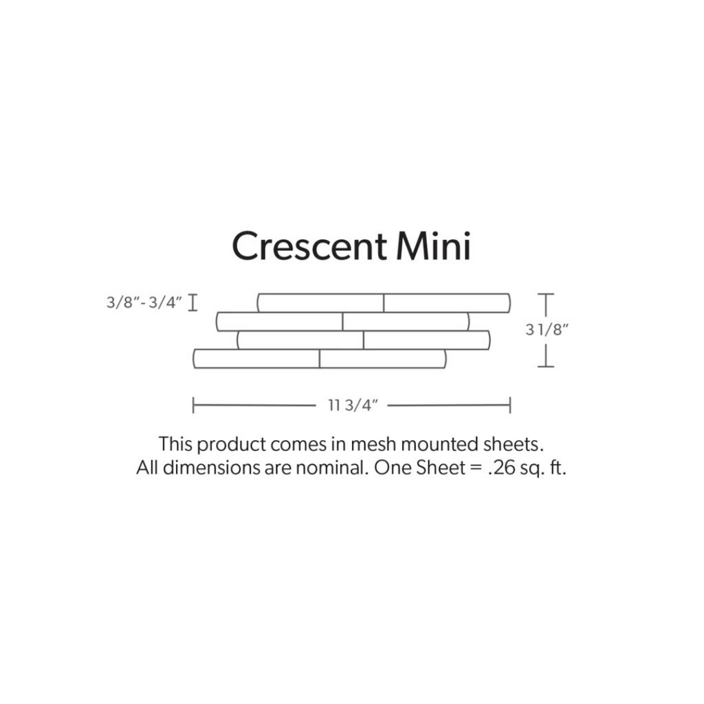Hawaii Stone - SANDSTONE MINT, CRESCENT MINI INTERLOCK