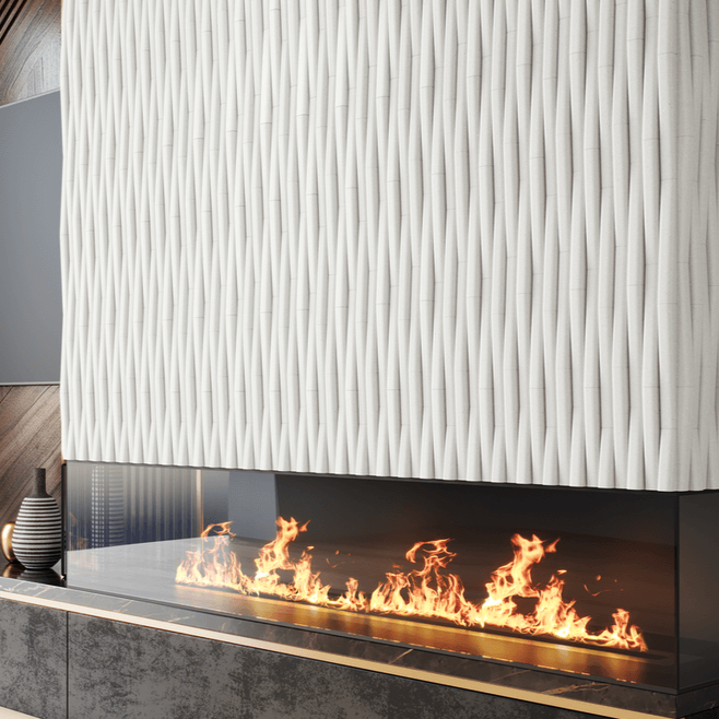 CRYSTAL WHITE, CRESCENT INTERLOCK - Hawaii Stone