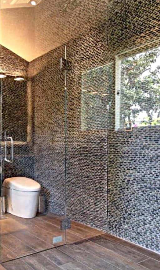 MEDAN CHARCOAL, STACKED PEBBLE - Hawaii Stone