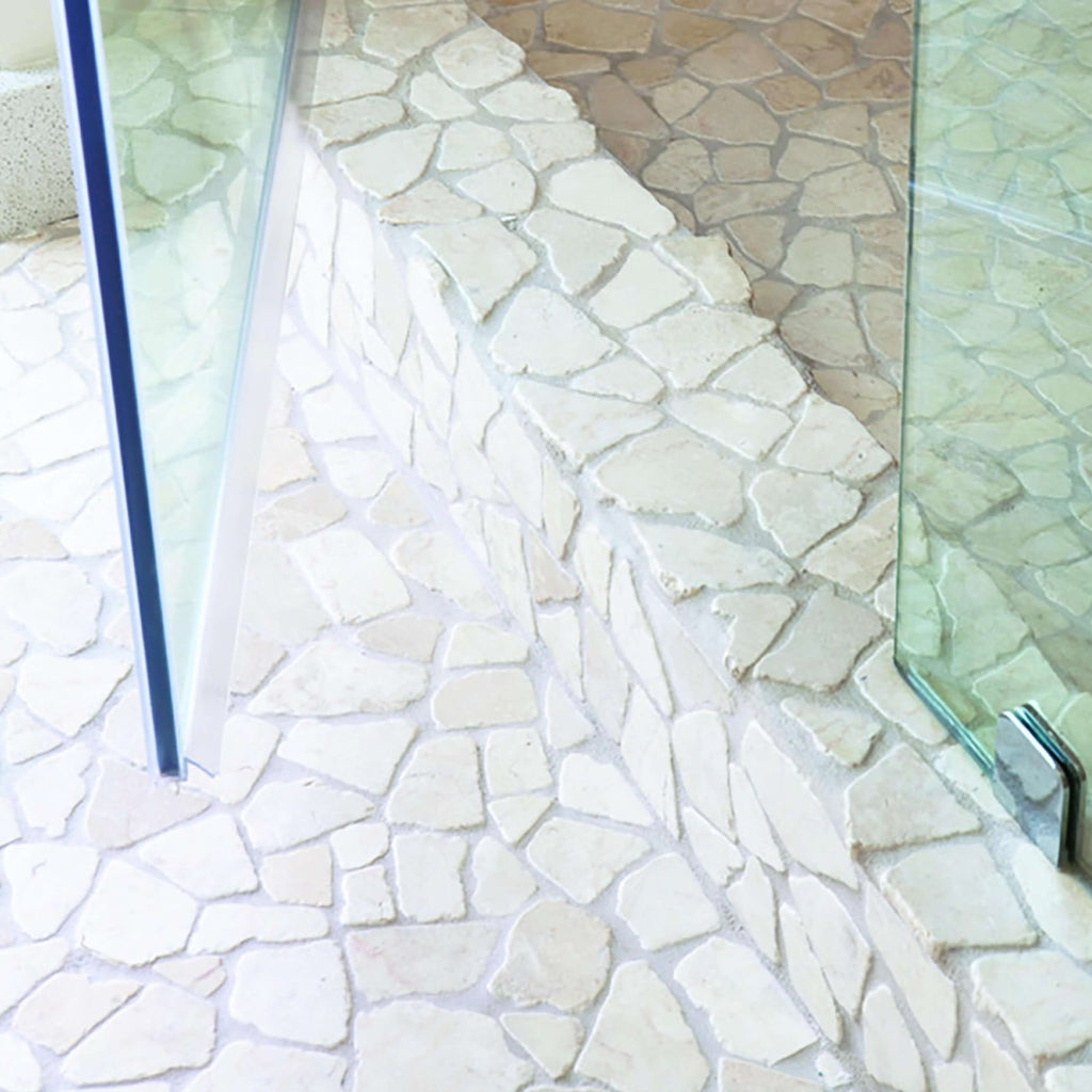 BEIGE MARBLE, RANDOM TILE - Hawaii Stone