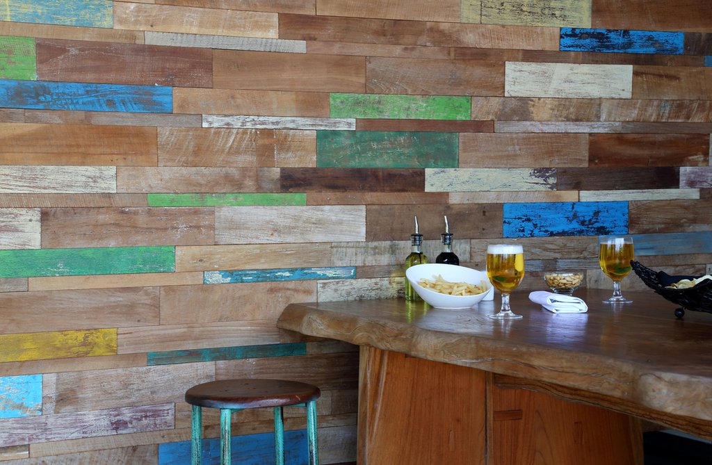 RIMBA NATURAL/PAINTED MIX, INDO-WOOD- Hawaii Stone