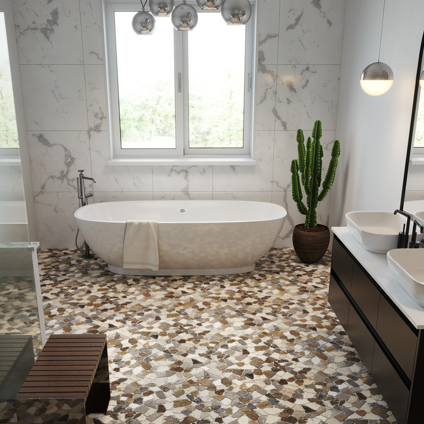 STERLING MEGAMIX JG, RANDOM TILE - Hawaii Stone