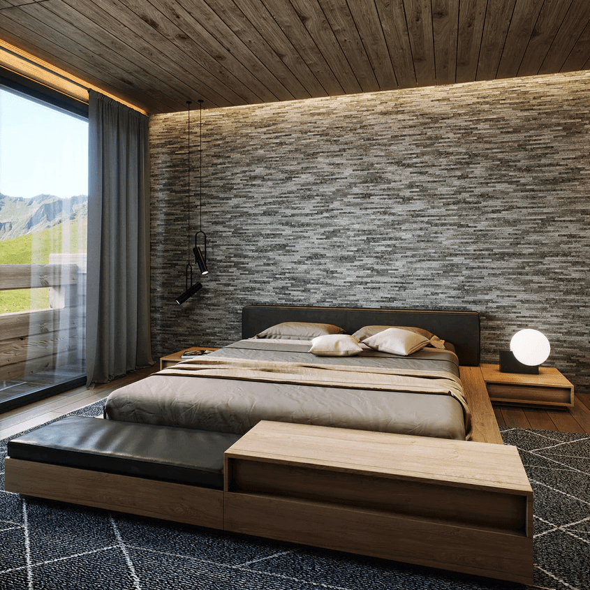 VOLCANO GREY, MINI SPLIT CORNER - Hawaii Stone